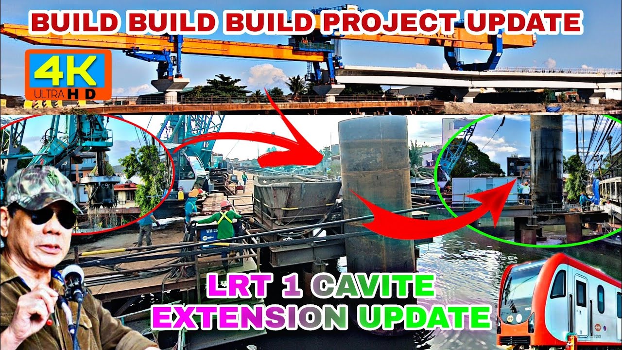 LRT-1 CAVITE EXTENSION BACLARAN TO NIYOG BACOOR PROJECT UPDATE TODAY ...