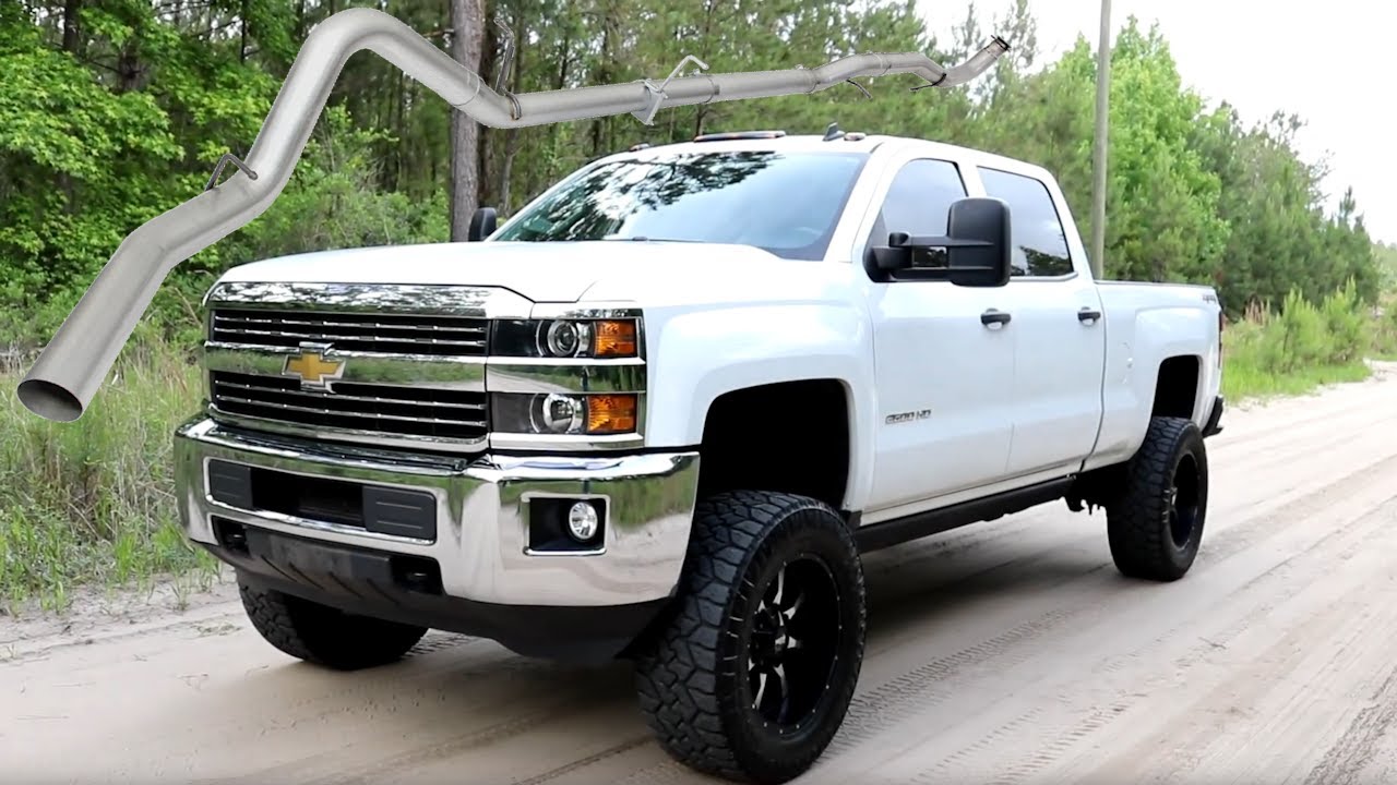 Last Straight Pipe Exhaust Company + Diesel Delete Pipe Install - YouTube