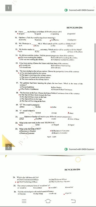 Communicative English vtu previous year question paper answers|VENGK106 ...