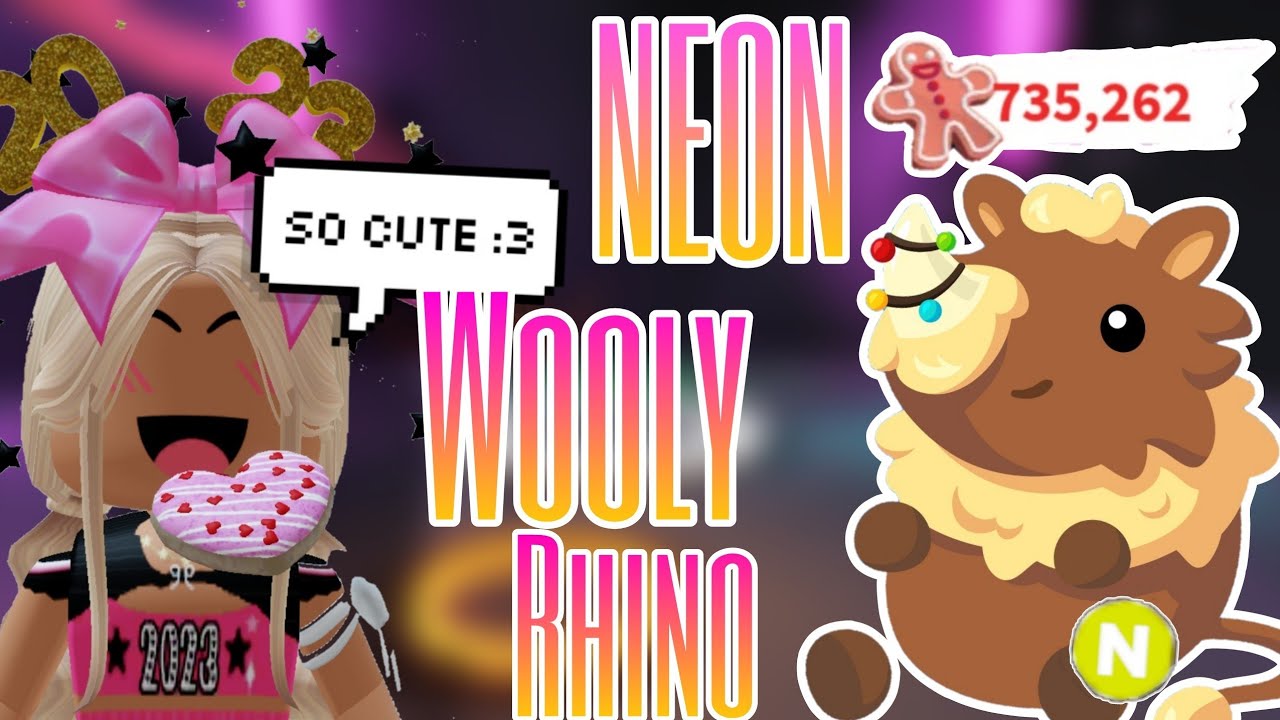 MAKING NEON WOOLY RHINO in Roblox Adopt Me!!😱🦏 - YouTube