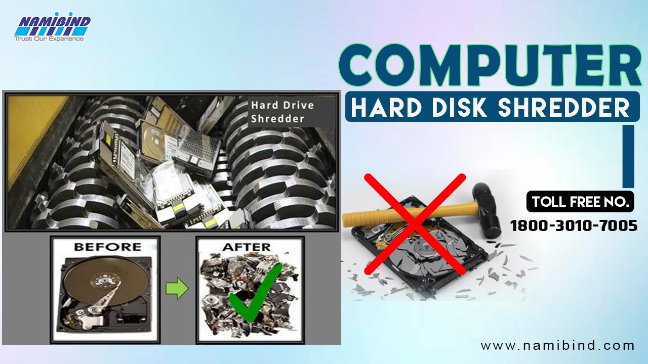 Computer Hard Disk Shredder | Namibind | 📲 +91 8700693170 - YouTube