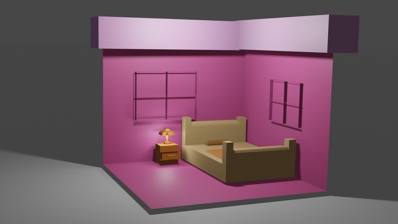 3D Animation room in blender #blender #animation - YouTube