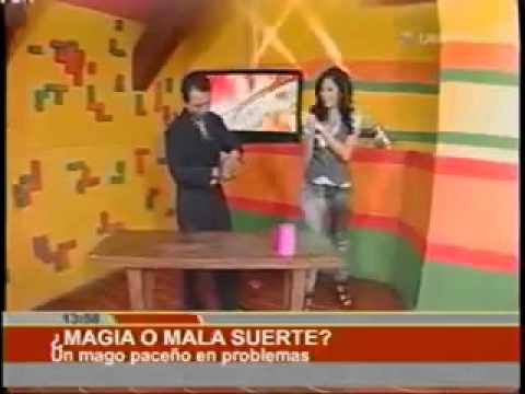 Magician Fail: Spike Through Hand on Live TV - YouTube