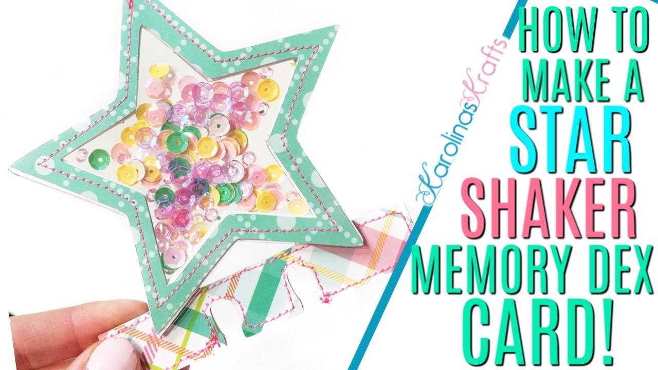 How to Make a Star Shaker Memory Dex Card using SVG file by Shara Crane ...
