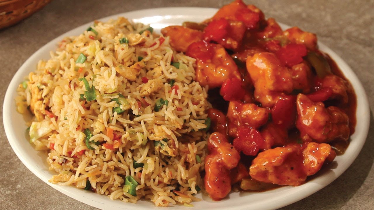 Fried Rice with Chicken Manchurian😍 Recipe By Chef Hafsa - YouTube
