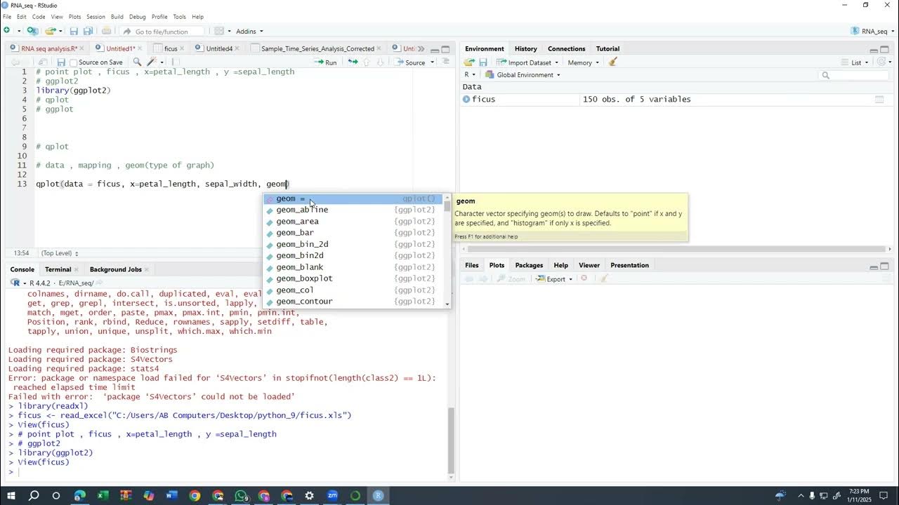 Batch 69:5 Create basic plots in R - YouTube