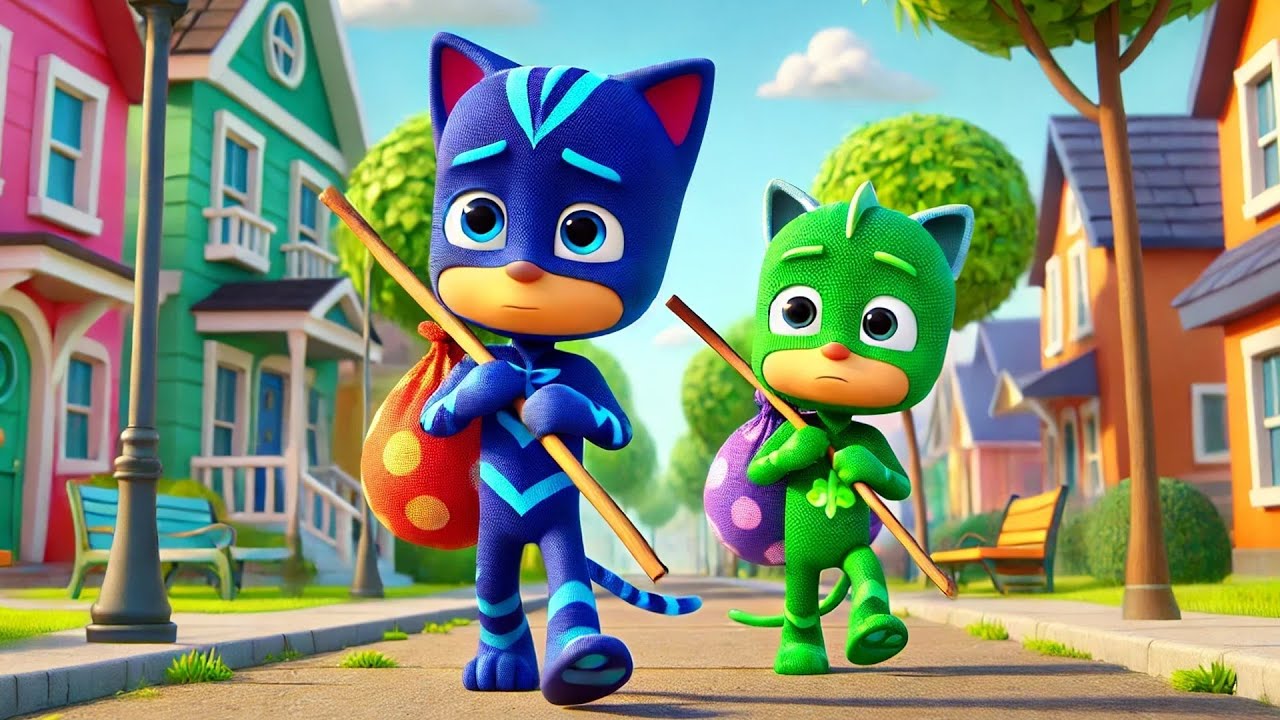 BB PJ Masks Run Away From Home 🔥 PJ Masks 2D Animation 🔥Special Stories ...