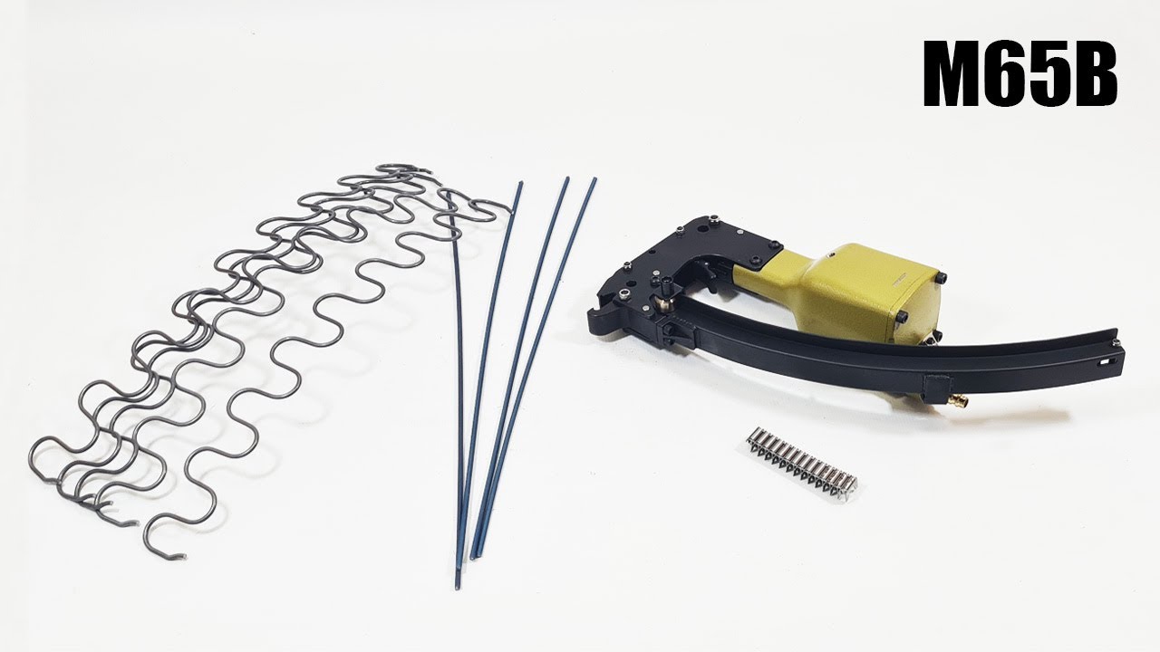 Zwinne łączenie sprężyn: Spinacz pneumatyczny Meite M65B - YouTube