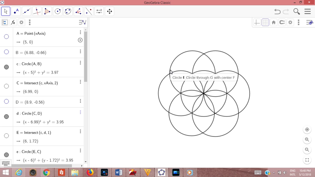 Tutorial de cómo hacer un diseño super fácil en Geogebra - YouTube