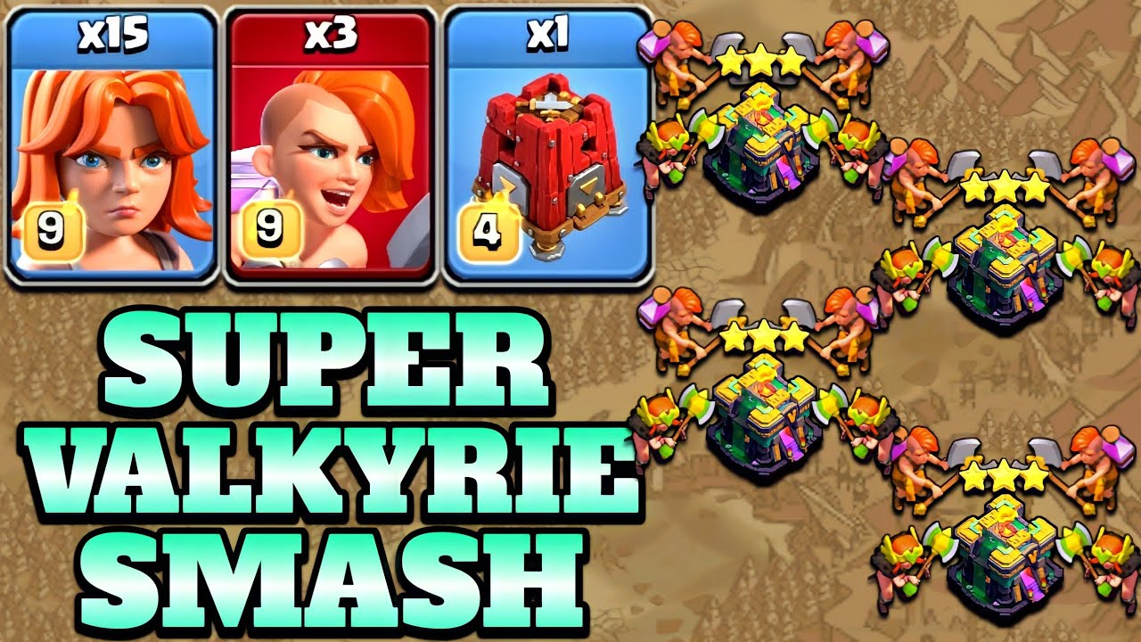 Valkyrie & Super Valkyrie Attack Strategy!! Best Th14 Attack Strategy ...