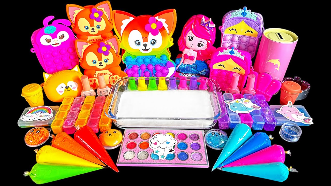 🧜‍♀️ Magical Mermaid & Fox Slime Fun! Playful and Colorful Slime ...