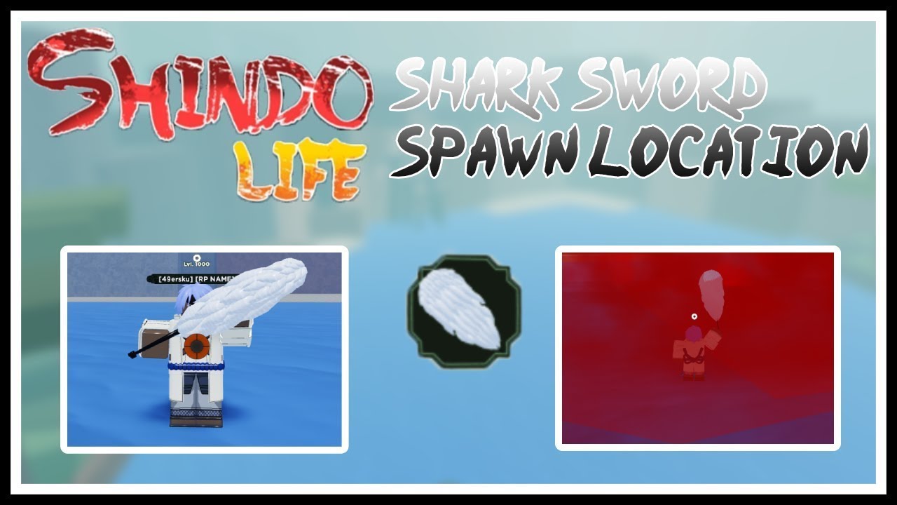 shark sword spawn location shindo life - YouTube