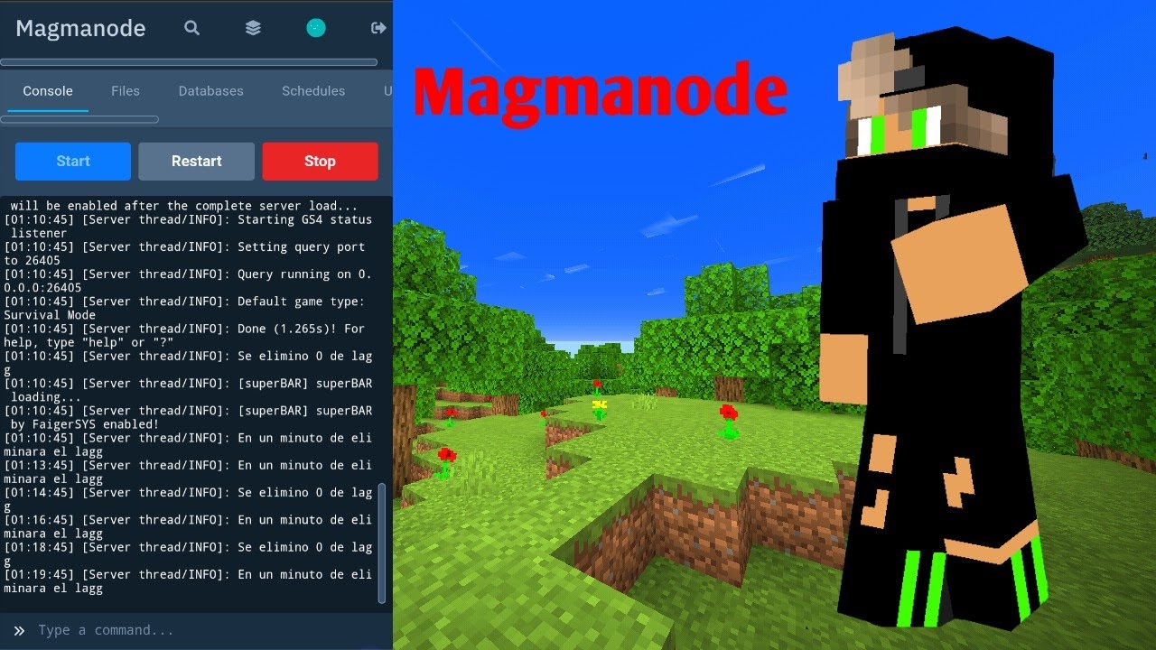 Como criar um server para craftsman pelo "Magmanode"!!! - YouTube