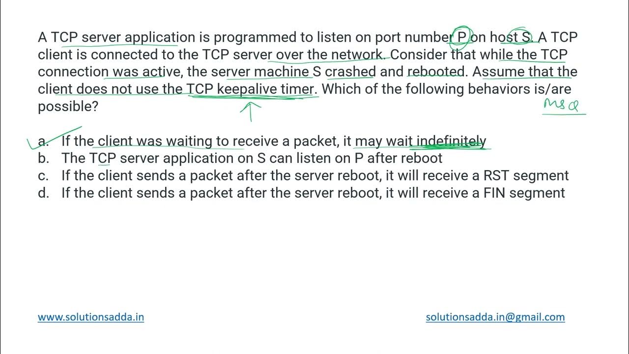 Gate 2021 Set 1 Cn Tcp Server Application Gate Test Series Solutions Adda Explained By