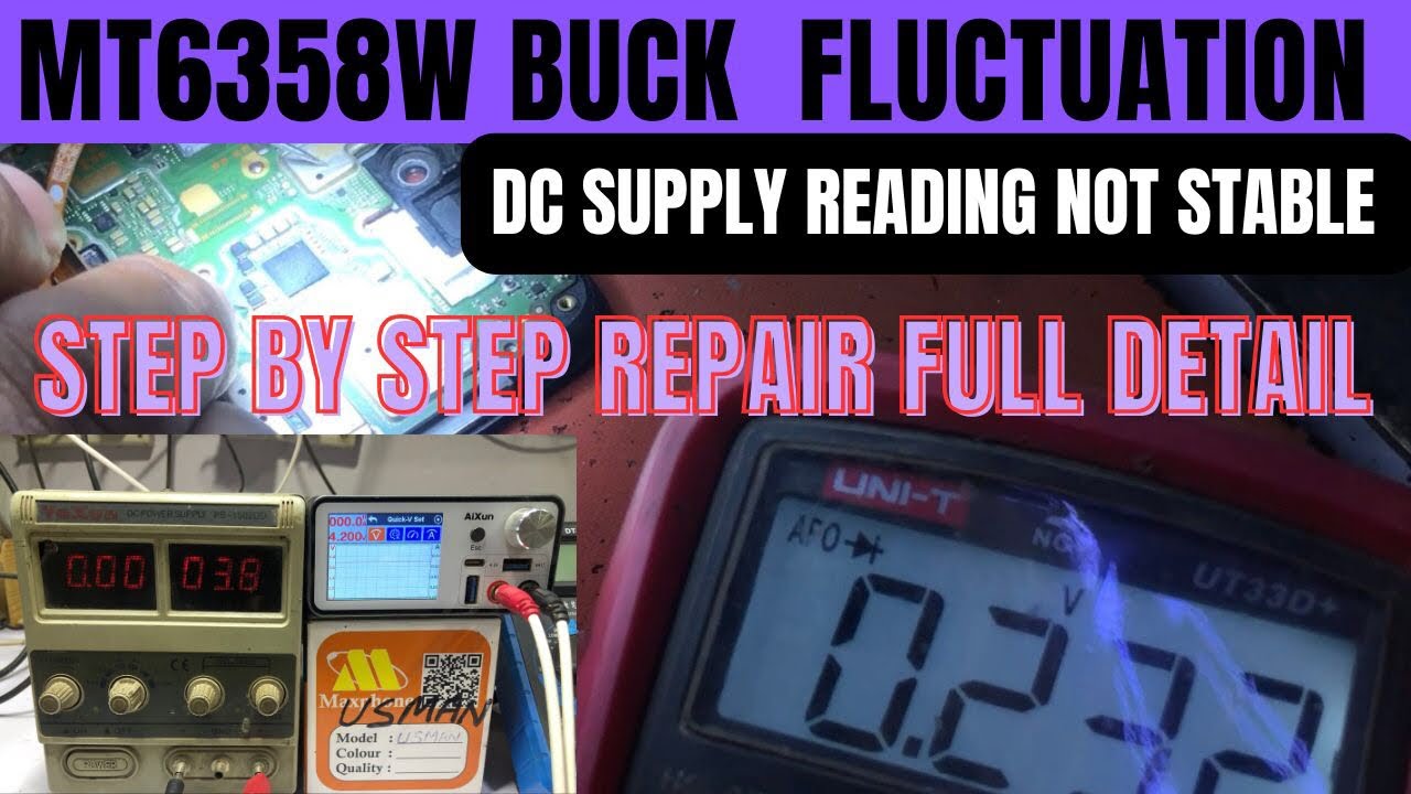 Mt6358w Buck voltage checking || Buck voltage checking not stable || dc ...