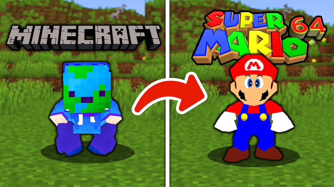 Converti Minecraft en Mario 64 - YouTube