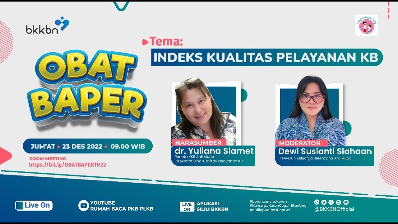 OBAT BAPER | EPISODE 96 "Indeks Kualitas Pelayanan KB" - YouTube
