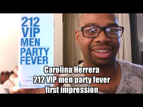 NEW 212 VIP Men Party Fever By Carolina Herrera - YouTube