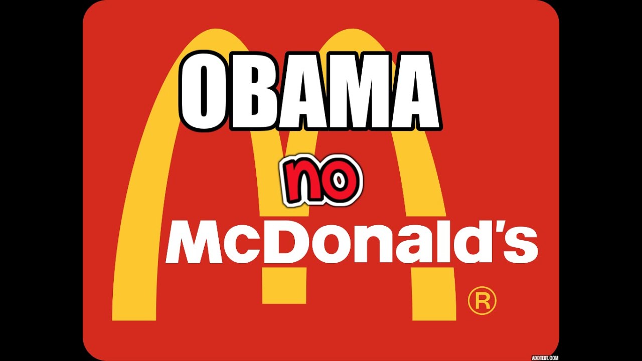Obama at McDonalds with JC - YouTube