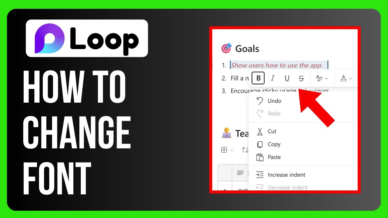 How to Change Font in Microsoft Loop - YouTube