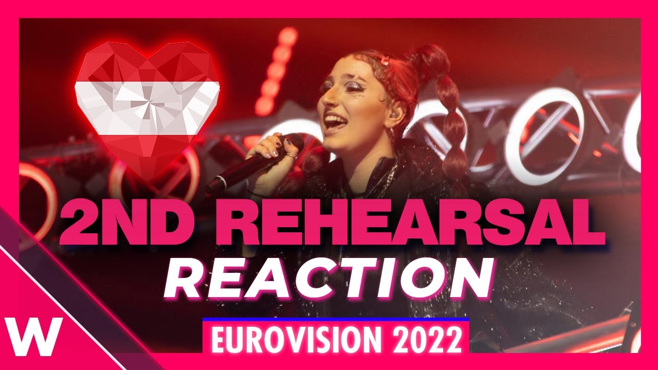 Austria Second Rehearsal: LUM!X feat. Pia Maria "Halo" @ Eurovision ...