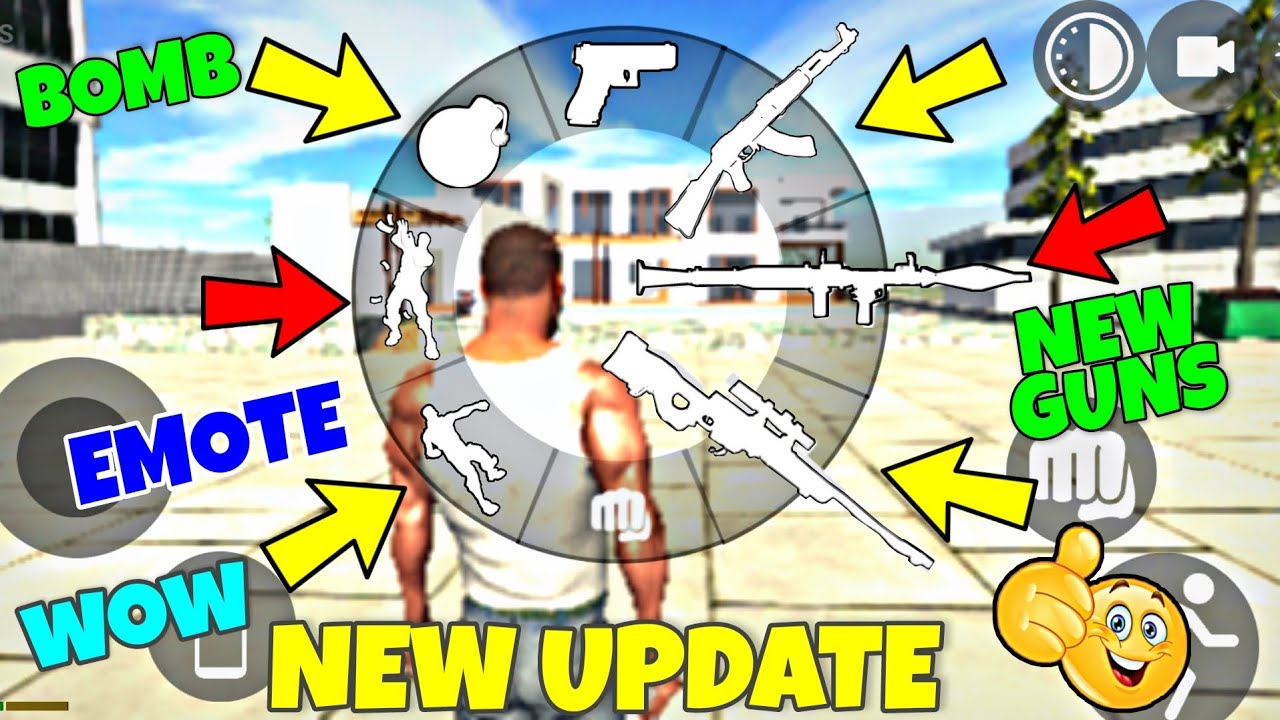NEW GUNS, BOMB AND EMOTE 🔥- Indian Bikes Driving 3D New Update - YouTube