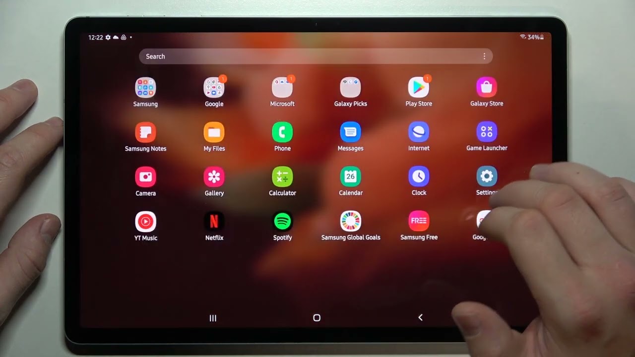 How to Manage Touch Sound on SAMSUNG Galaxy Tab S7 FE - Sound Settings ...