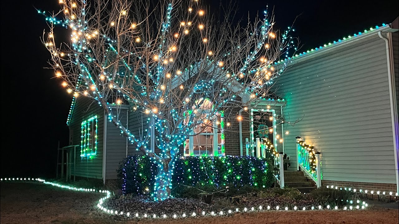 Christmas light display...Start to Finish - YouTube