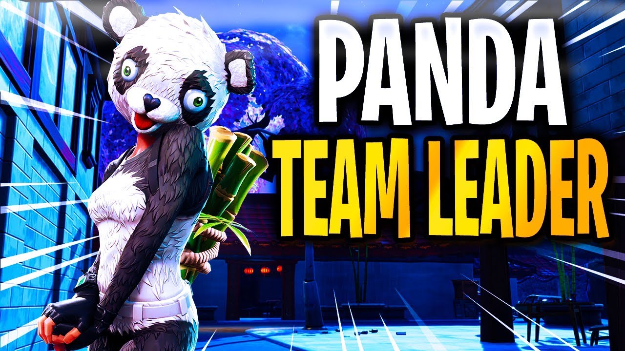 New" P.A.N.D.A Team Leader" Skin in Fortnite: Battle Royale - YouTube