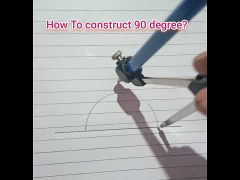 How to construct 90 degree angle with compass and ruler ?Best and ...