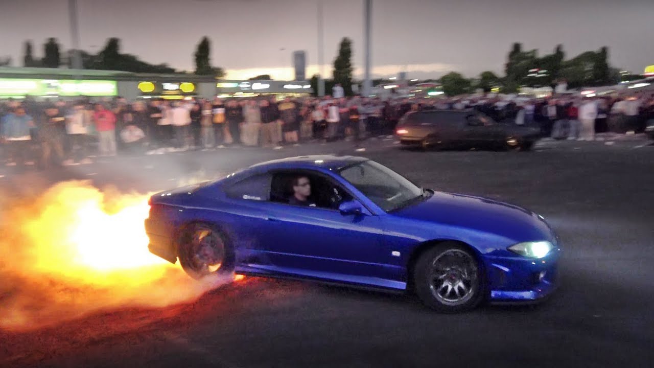 CHAOS as THOUSANDS of Modified Cars Meet Up! - YouTube