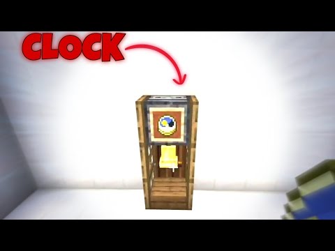 how to build working pendulum clock in minecraft - YouTube