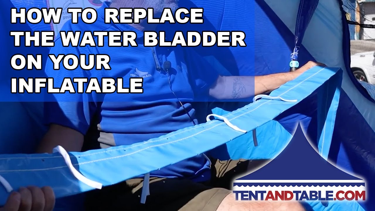How to Replace the Water Bladder on Your Inflatable - YouTube