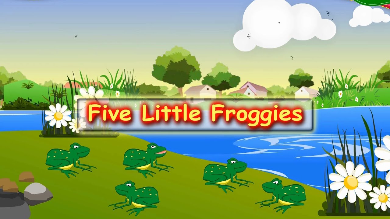 Five Little Froggies I English Kindergarten Rhyme for Kids I Kids Songs ...