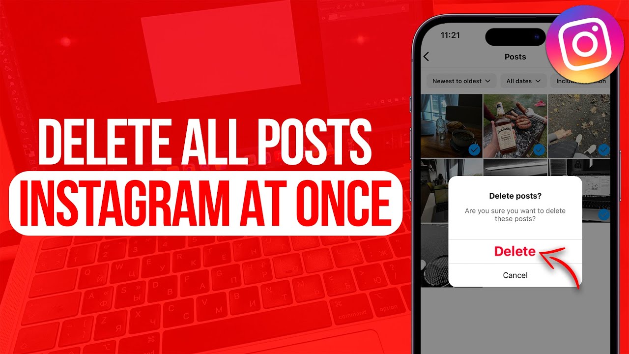 How to Delete All Posts on Instagram At Once | Full Guide - YouTube