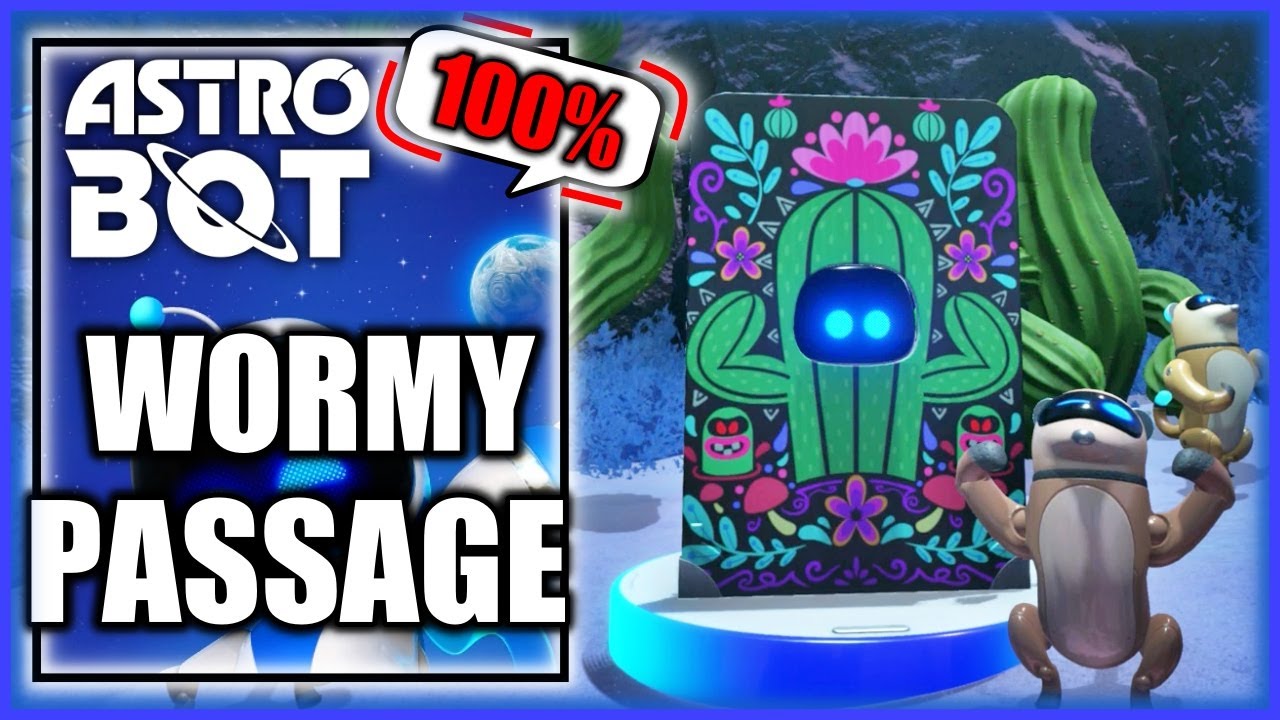 Astro Bot - Wormy Passage 100% - All Bots & Puzzle Pieces (All ...