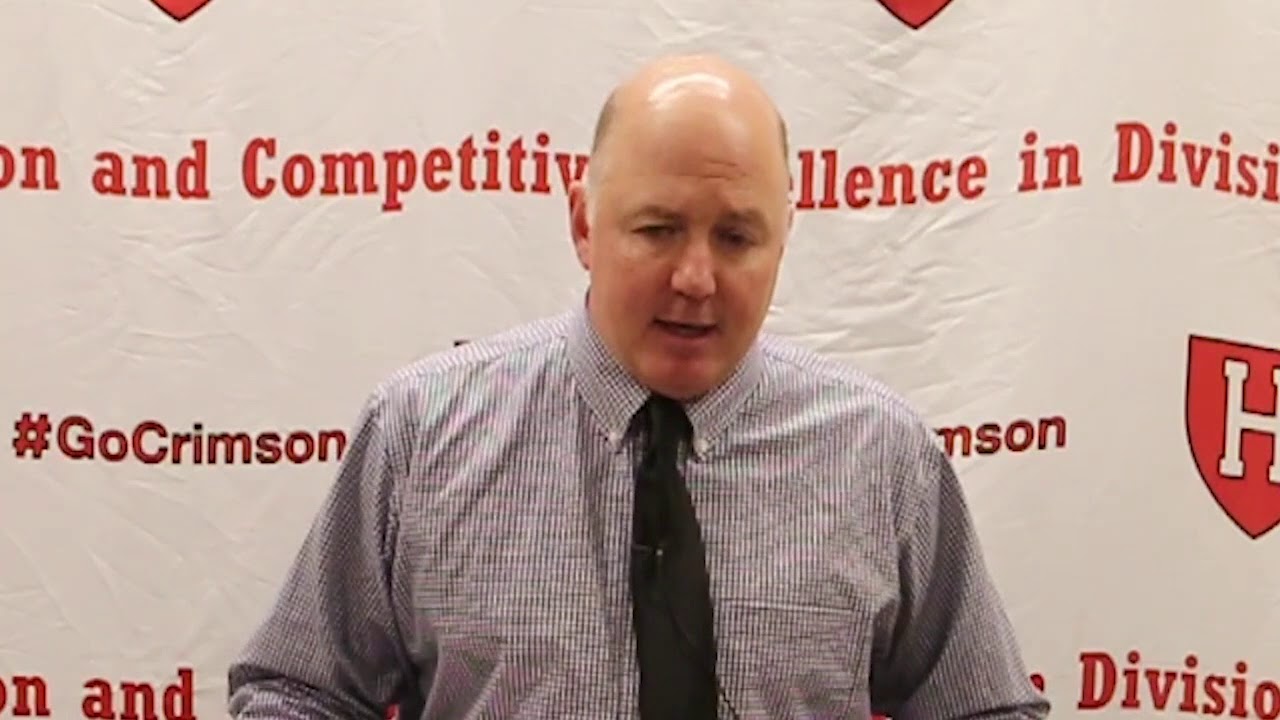 Harvard-Dartmouth Postgame Media: Head Coach Ted Donato - YouTube