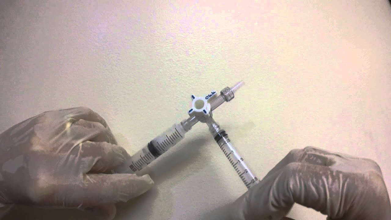 Foaming Sclerosant Tessari Method - YouTube