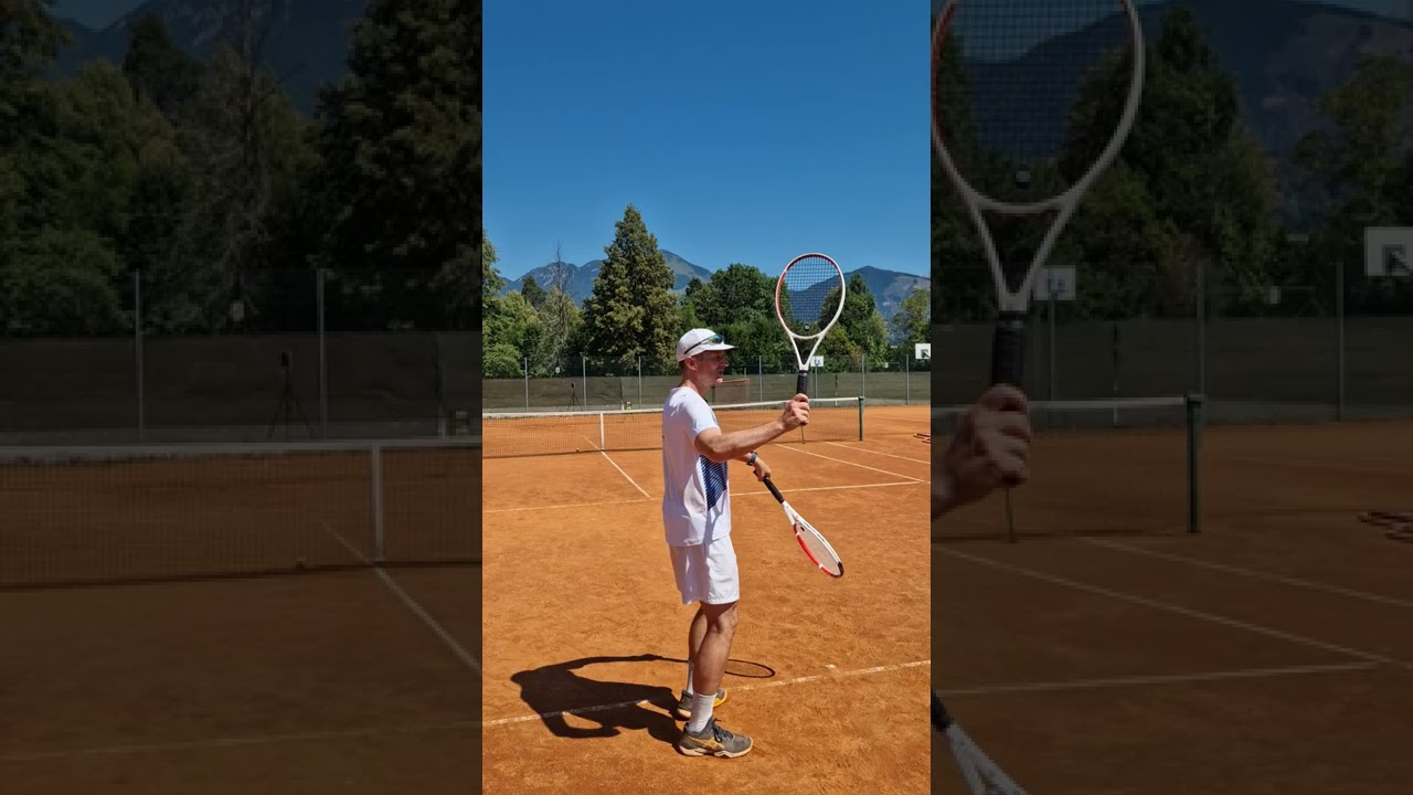Topspin Tennis Serve Tip - Throw The Racket And Spin It - YouTube