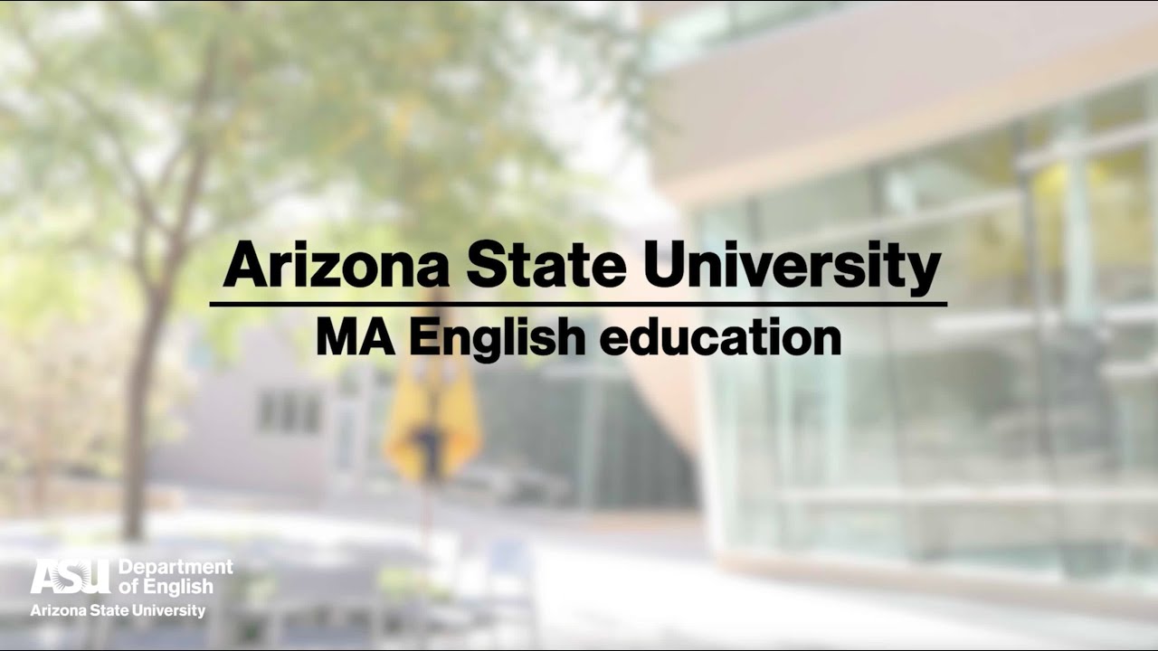 MA in English education at ASU | Preparing exemplary educators - YouTube