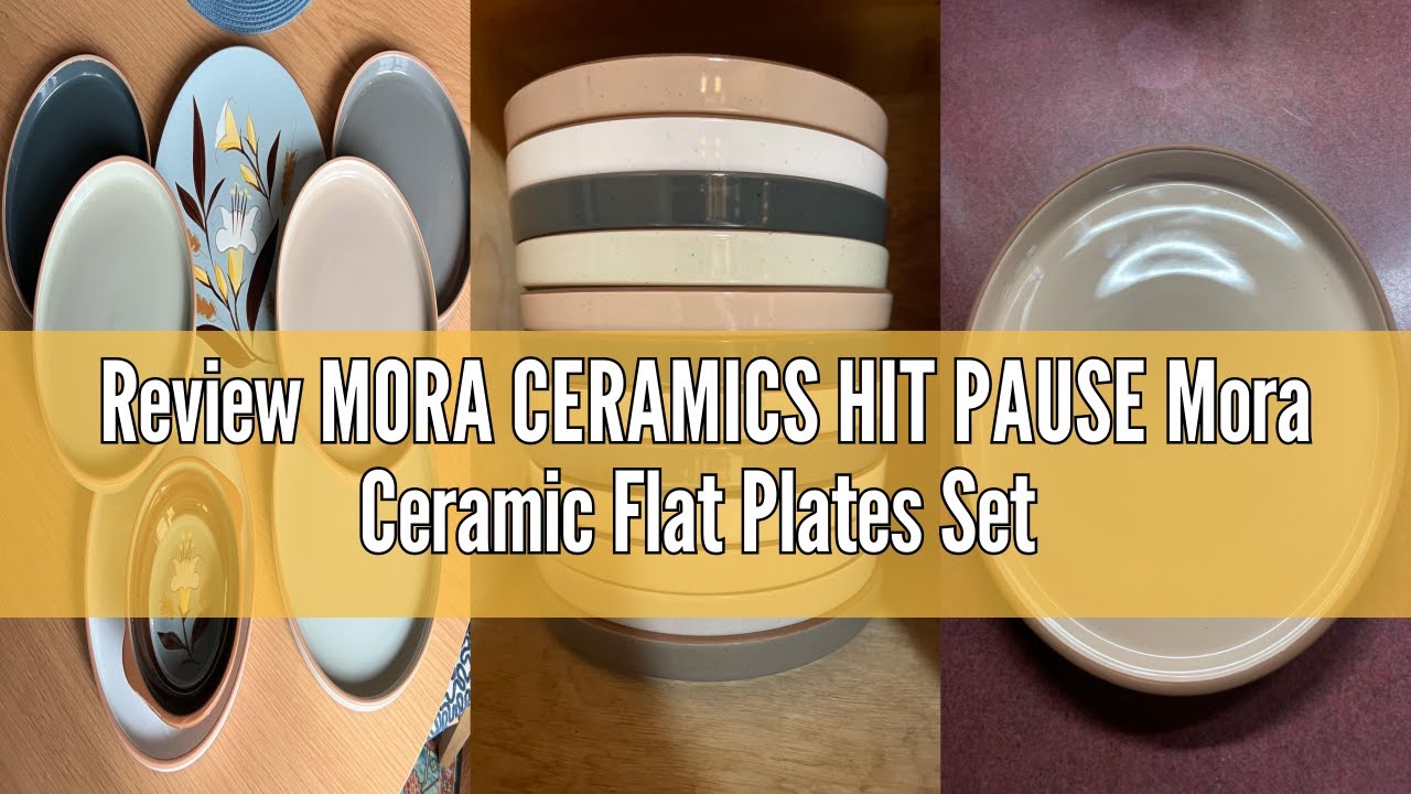 Review MORA CERAMICS HIT PAUSE Mora Ceramic Flat Plates Set of 6-8 in ...