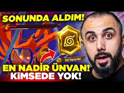 SONUNDA BAŞARDIM! KİMSEDE OLMAYAN %0.0001 EN NADİR ÜNVANI ALDIM 😱 - PUBG Mobile