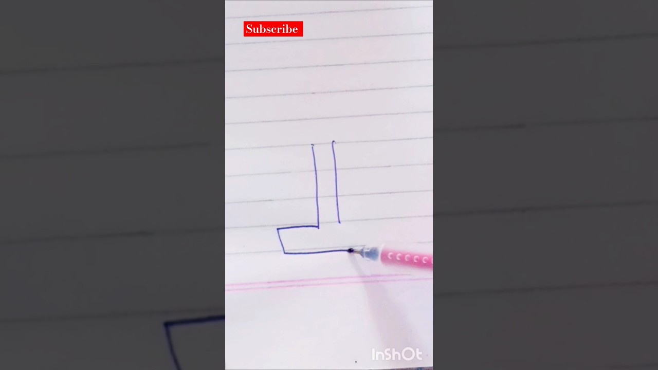 3d drawing letter I #shorts - YouTube