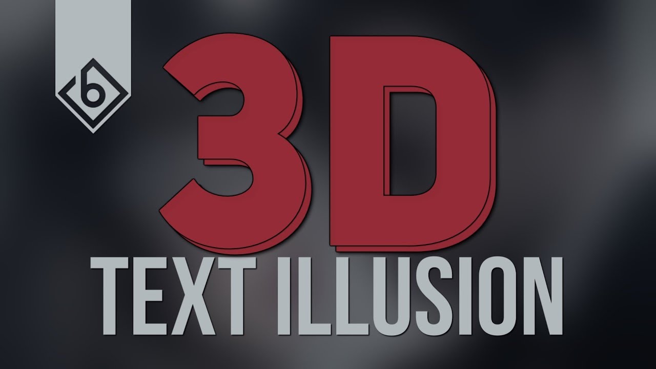 How To Create A 3D Text Illusion - Sony Vegas Tutorial - YouTube