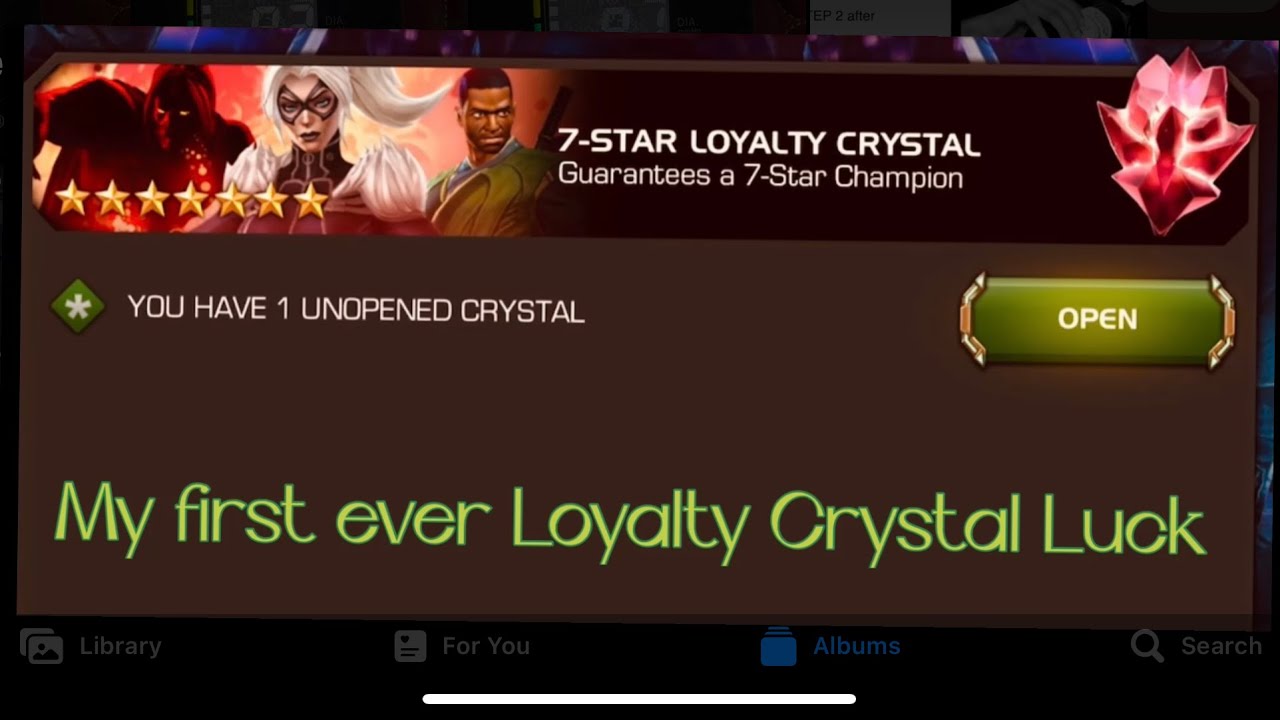 7* Hero Loyalty Crystal Opening || mcoc - YouTube