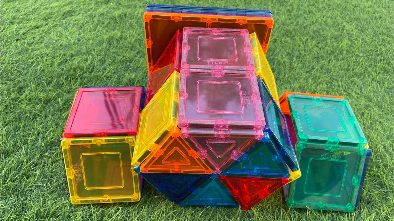 Create a MAGNATILE TRAIN ENGINE |Magnetic tile building idea(2023 ...