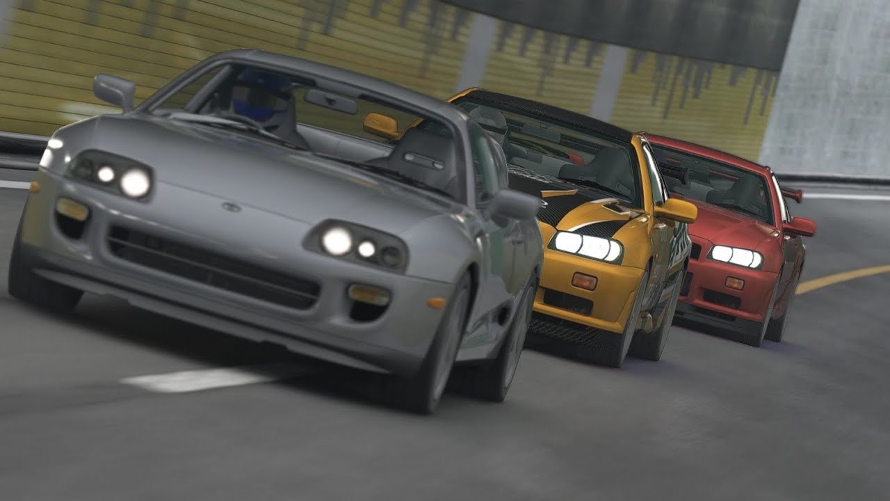 Nissan Skyline GT-R R34 vs Toyota Supra MKIV - YouTube