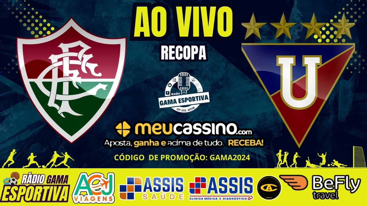 AO VIVO - FLUMINENSE X LDU - FINAL RECOPA - NARRAÇÃO - YouTube