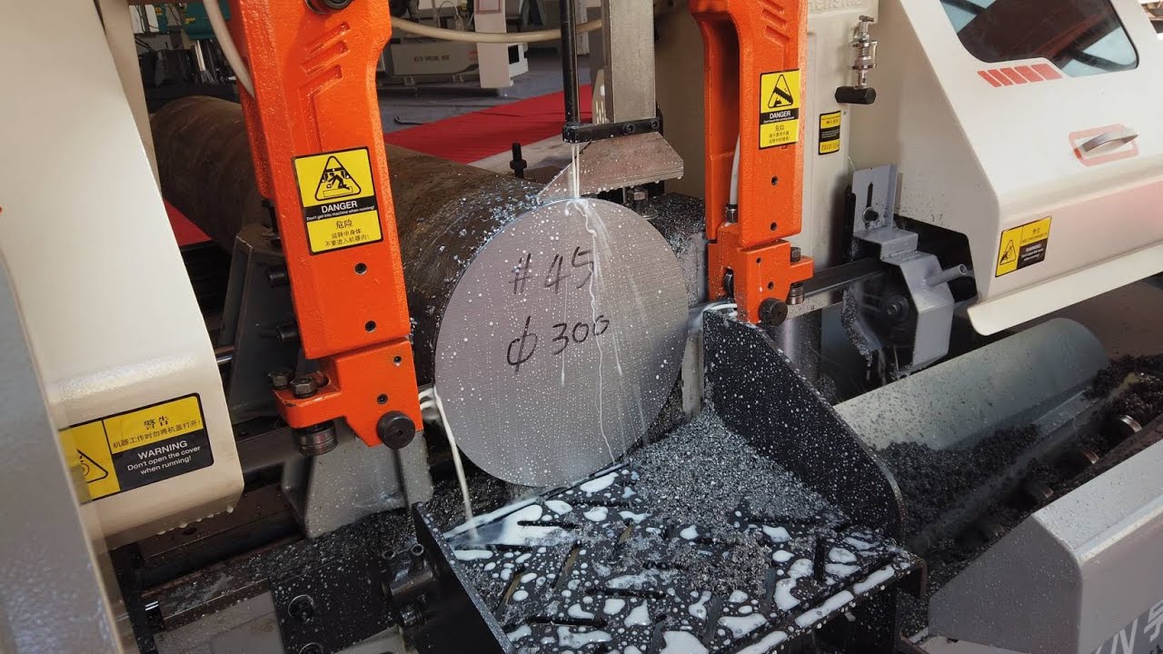 intelligent automatic metal band saw machine for stainless steel bar ...