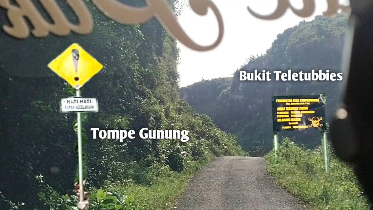 Menyusri Jalan Kayen - Tompe Gunung ‼️melewat bukit Teletubbies ...